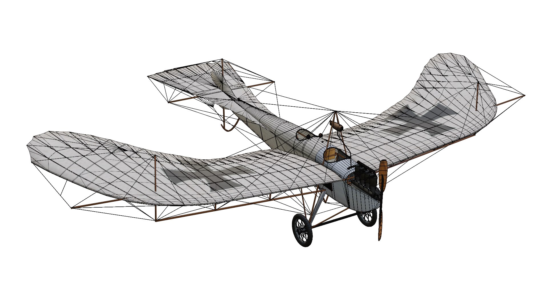 Etrich Taube 3D Model - TurboSquid 2343861