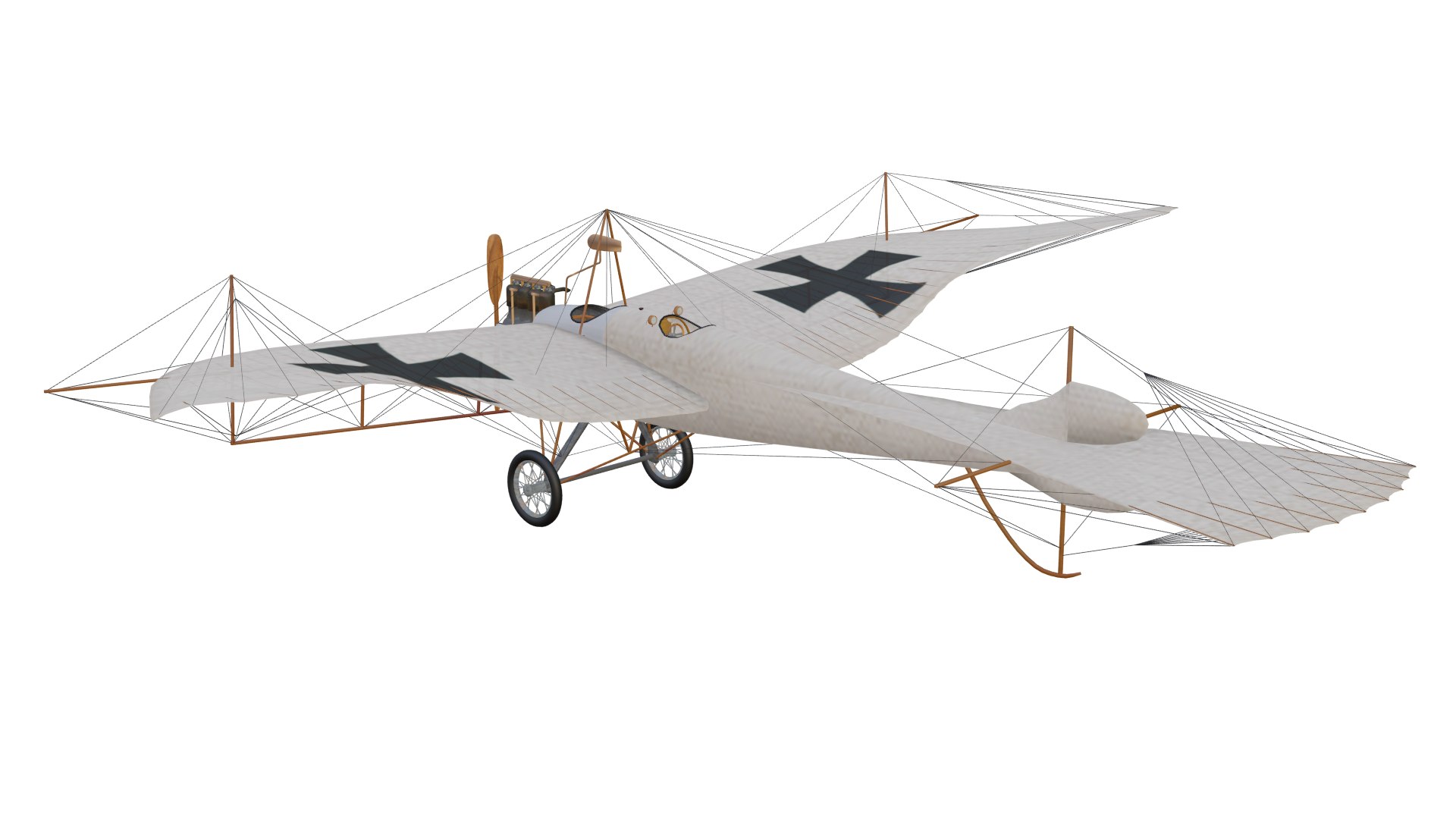 Etrich Taube 3D Model - TurboSquid 2343861
