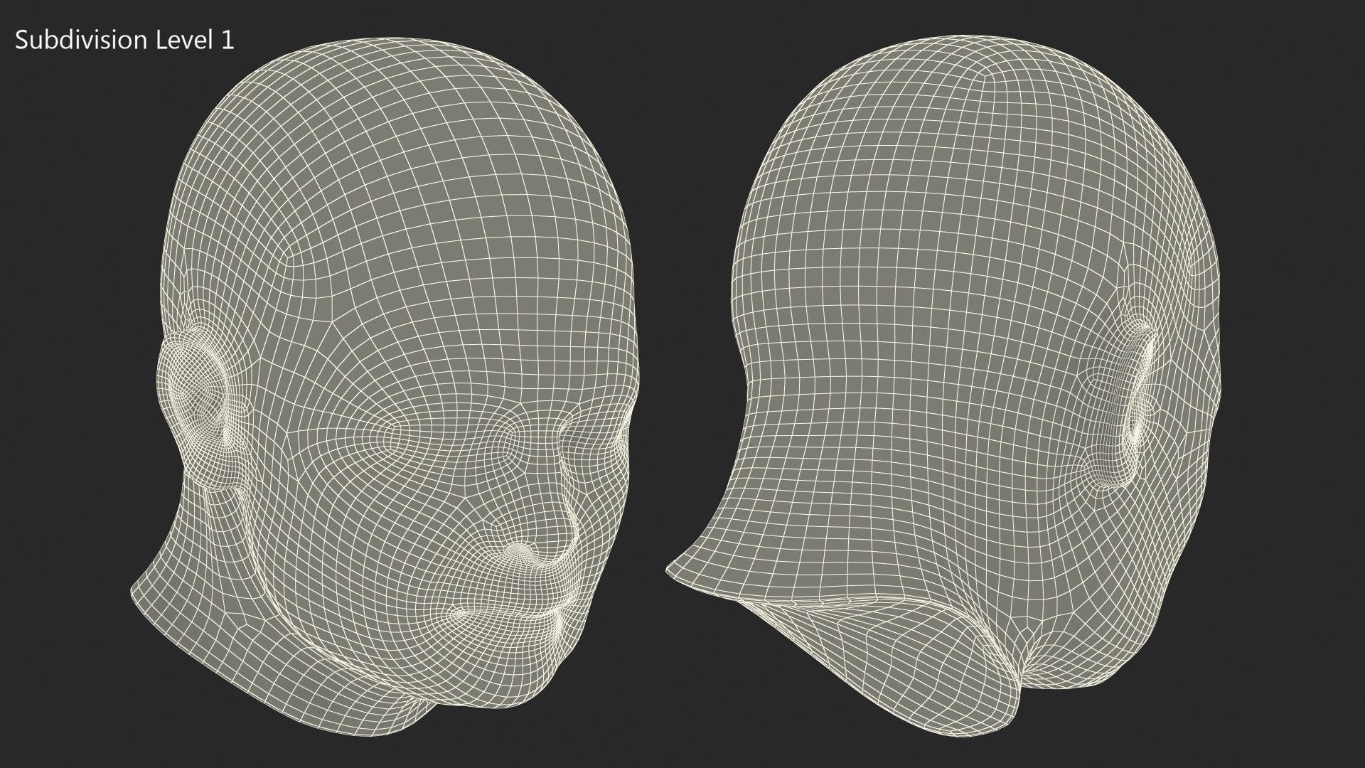 Monk Head Model - TurboSquid 2001413