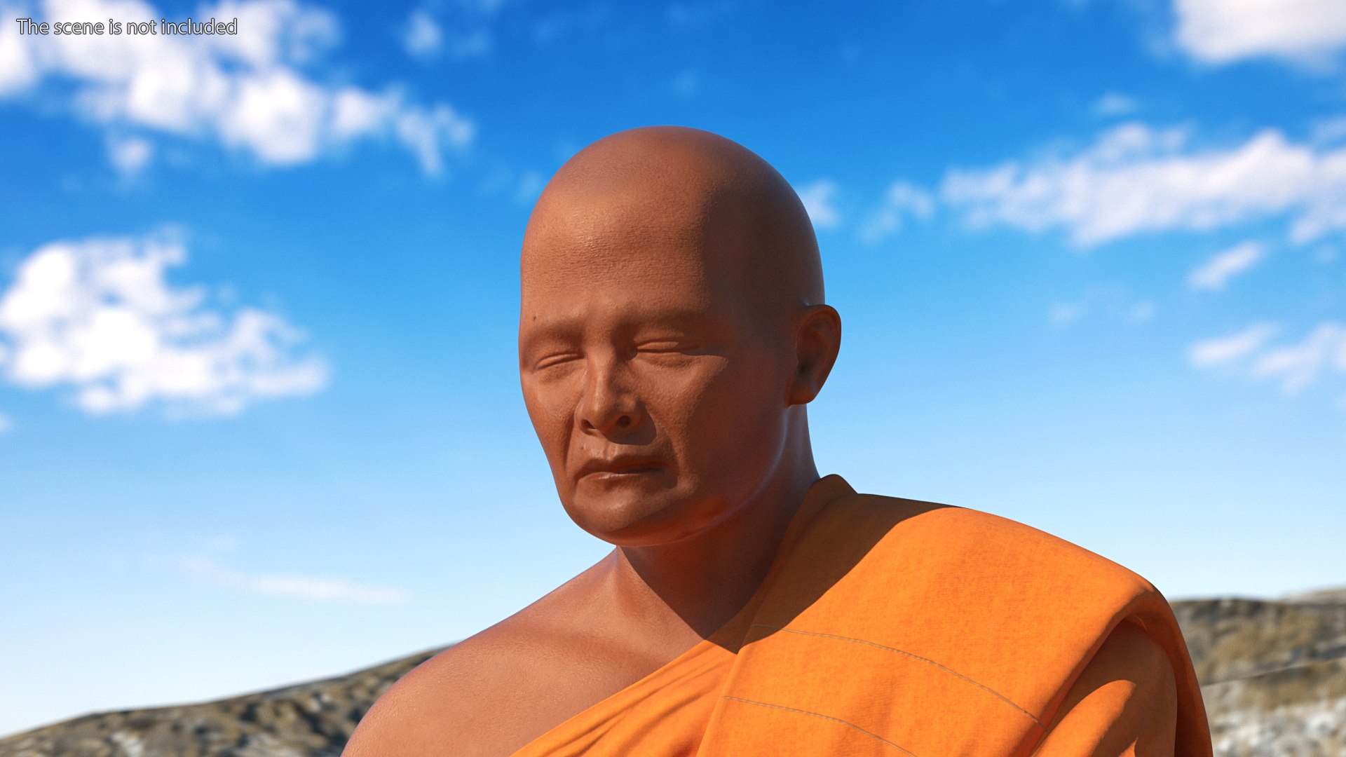 Monk Head Model - TurboSquid 2001413