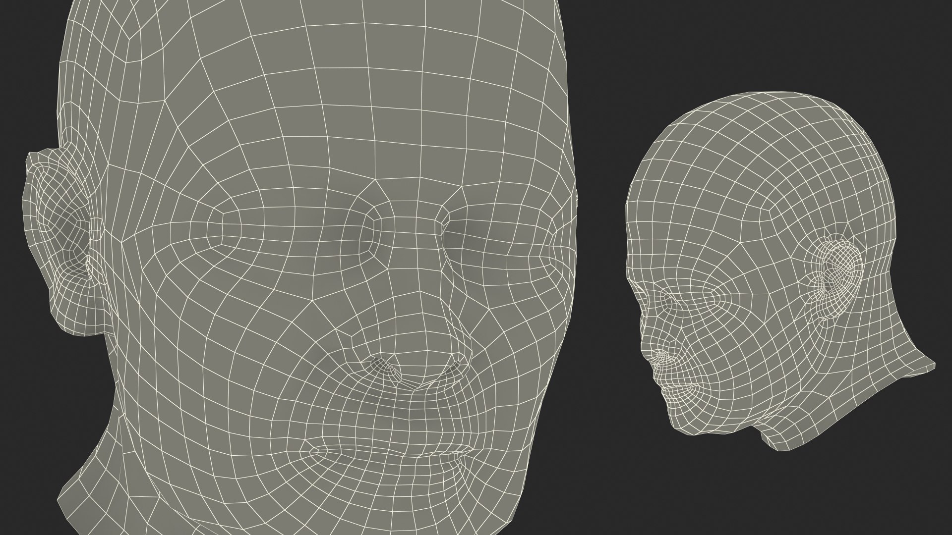 Monk Head Model - TurboSquid 2001413