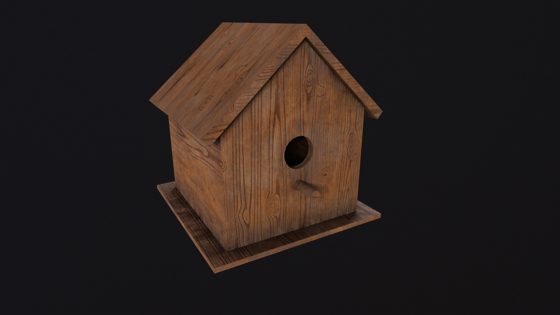 Wooden Birdhouse Model - TurboSquid 2157140