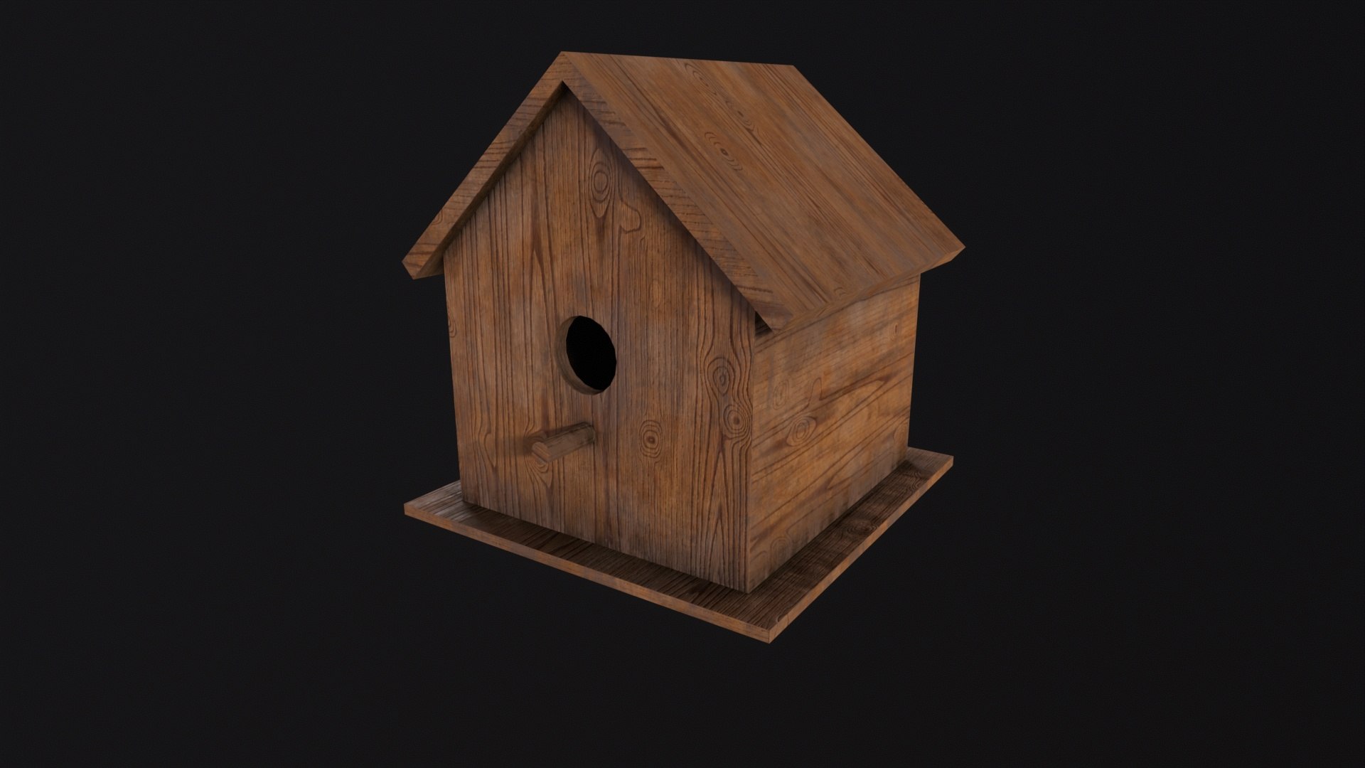 Wooden Birdhouse Model - TurboSquid 2157140