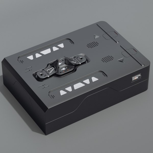 sci-fi boxes futuristic 3d model