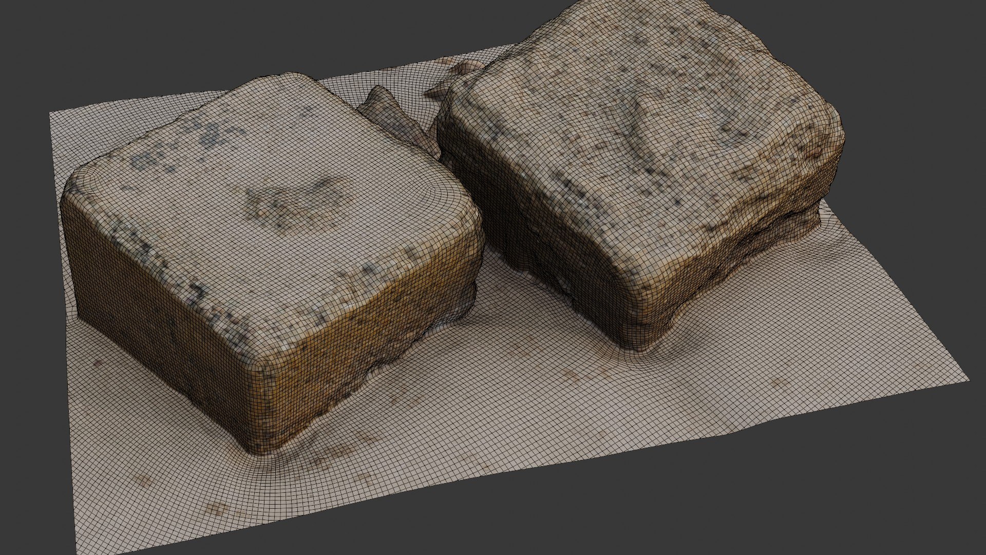 Weathered Stone Blocks 3D Model - TurboSquid 2395122