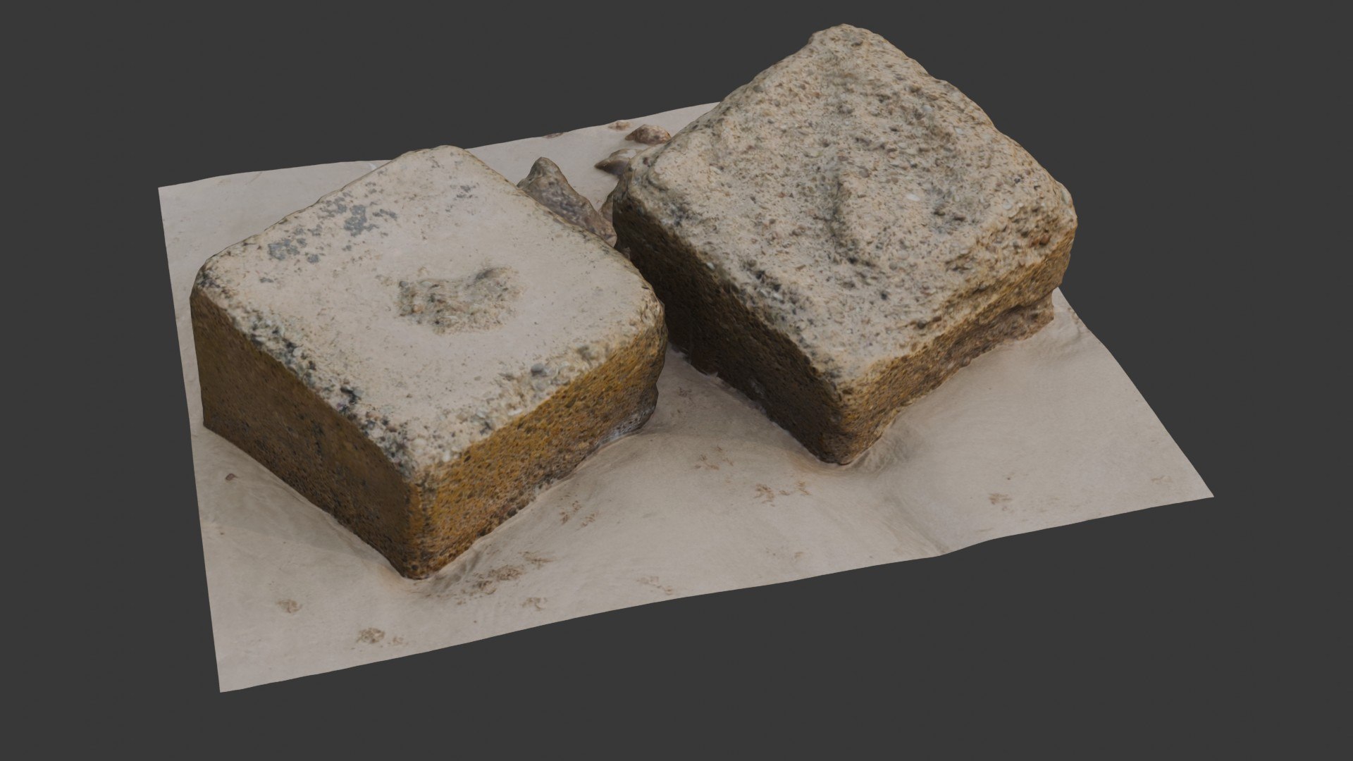 Weathered Stone Blocks 3D Model - TurboSquid 2395122