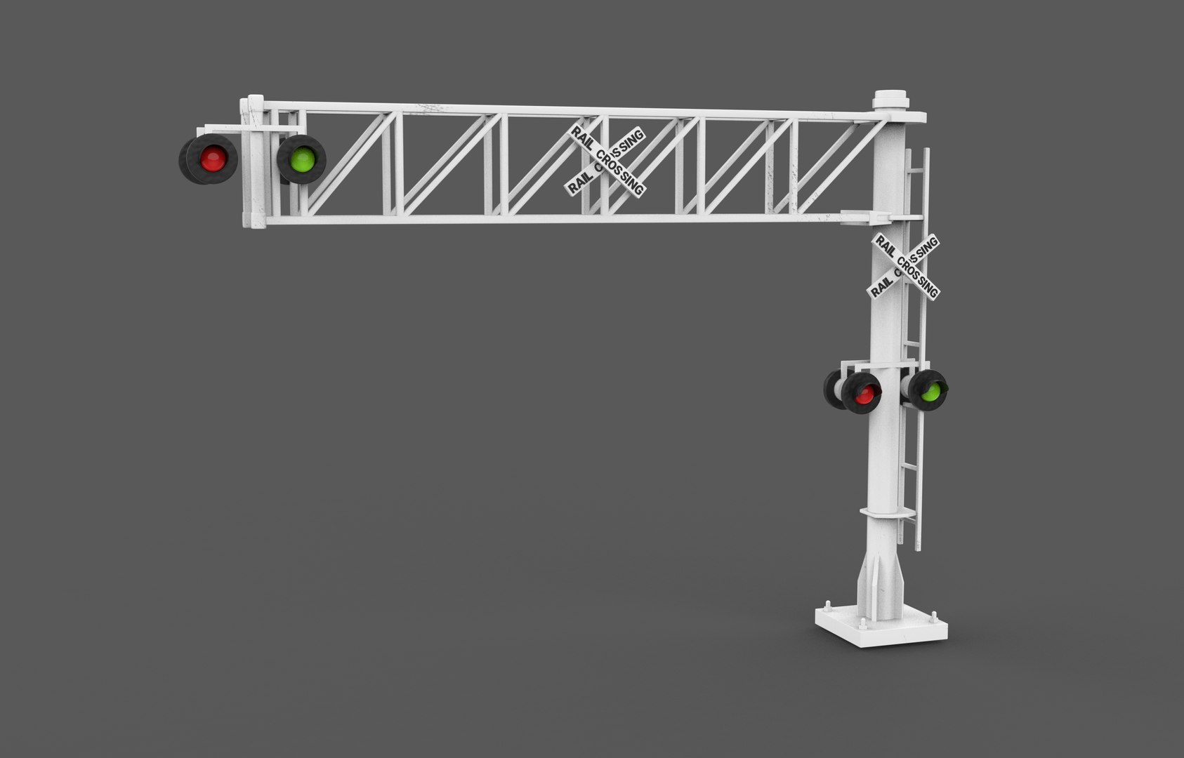 Railroad Crossing 3D Model 3D Model - TurboSquid 2353432