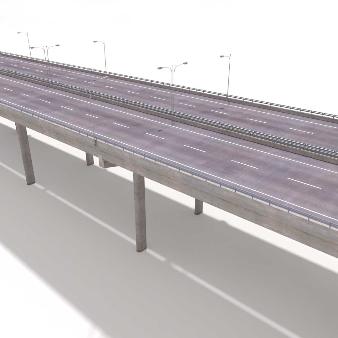 3D Highway PBR Modular 3d Model Model - TurboSquid 2255892