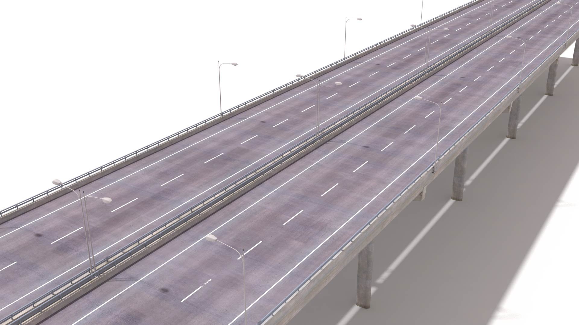 3D Highway PBR Modular 3d Model Model - TurboSquid 2255892