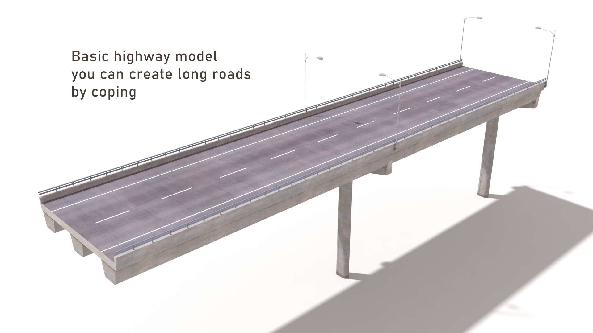 3D Highway PBR Modular 3d Model Model - TurboSquid 2255892