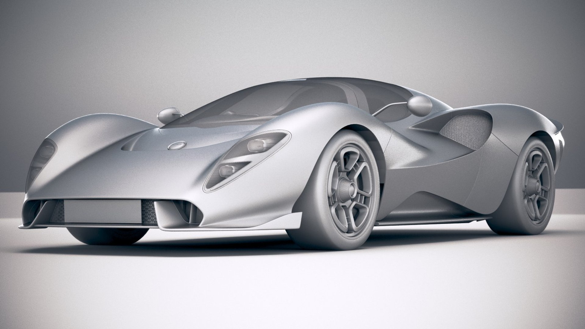 Detomaso p72 2020 3D model - TurboSquid 1463103