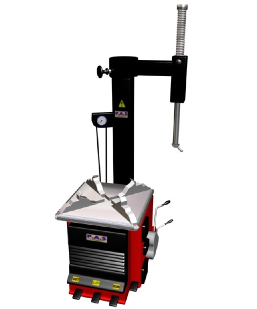 3d model tire handle machine