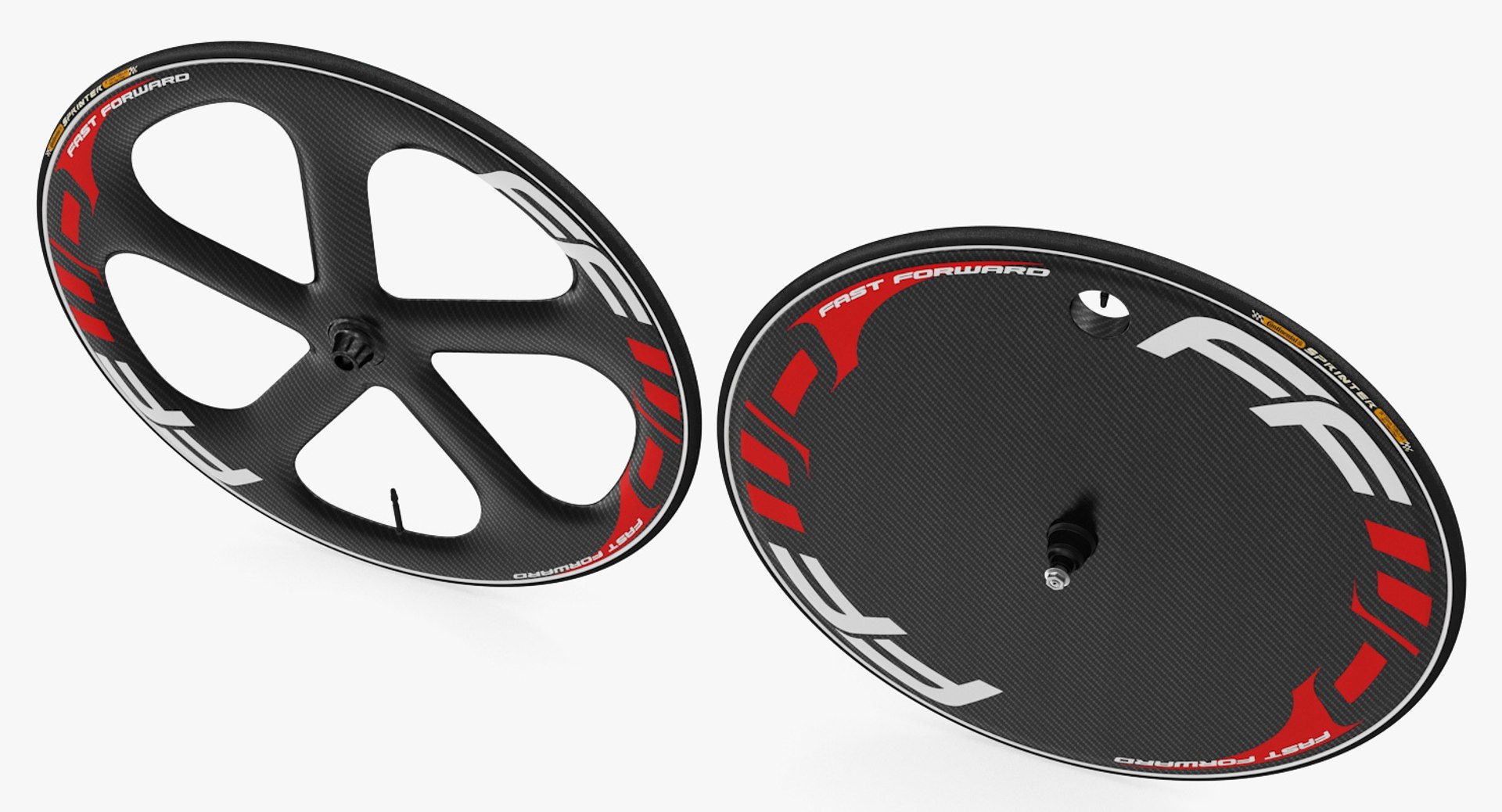 3D Track Bike Wheelset Wheels - TurboSquid 1344017