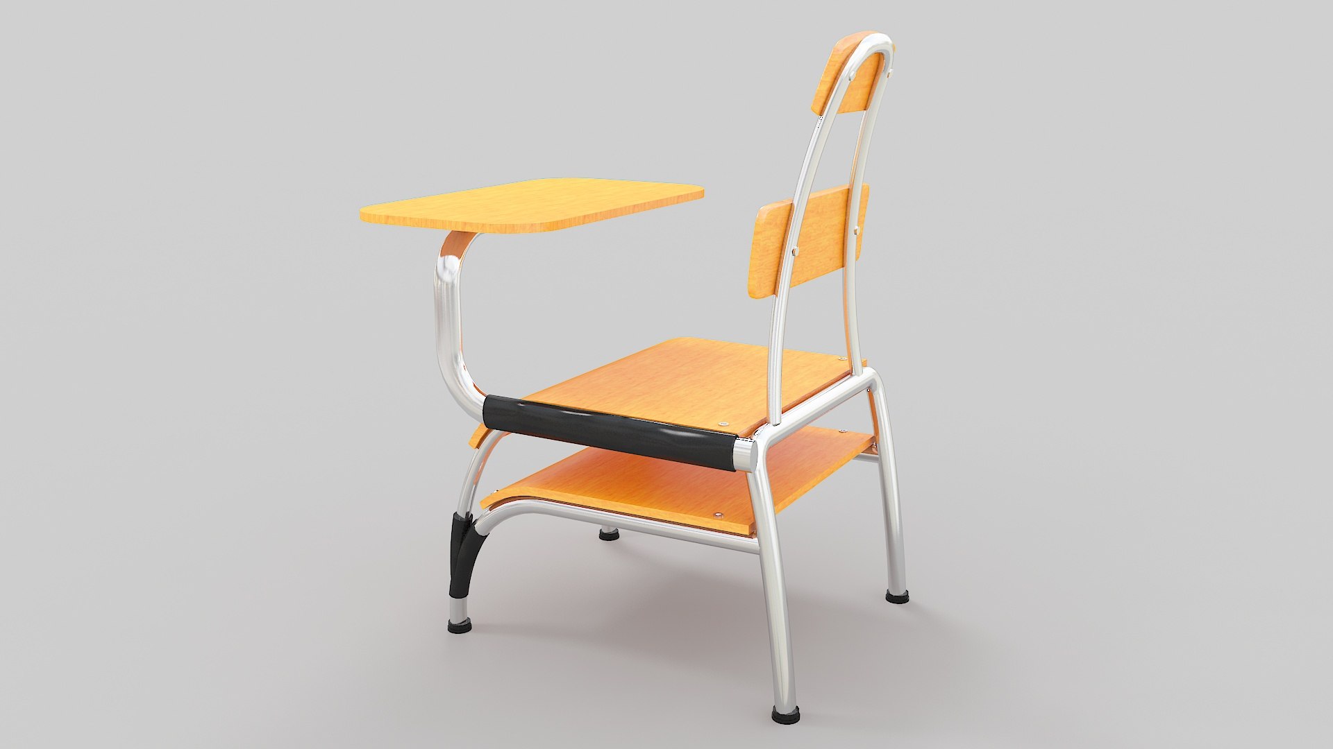 School chair 3D model - TurboSquid 1682890