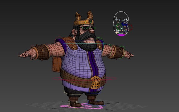 Stylized king character games 3D model - TurboSquid 1663577