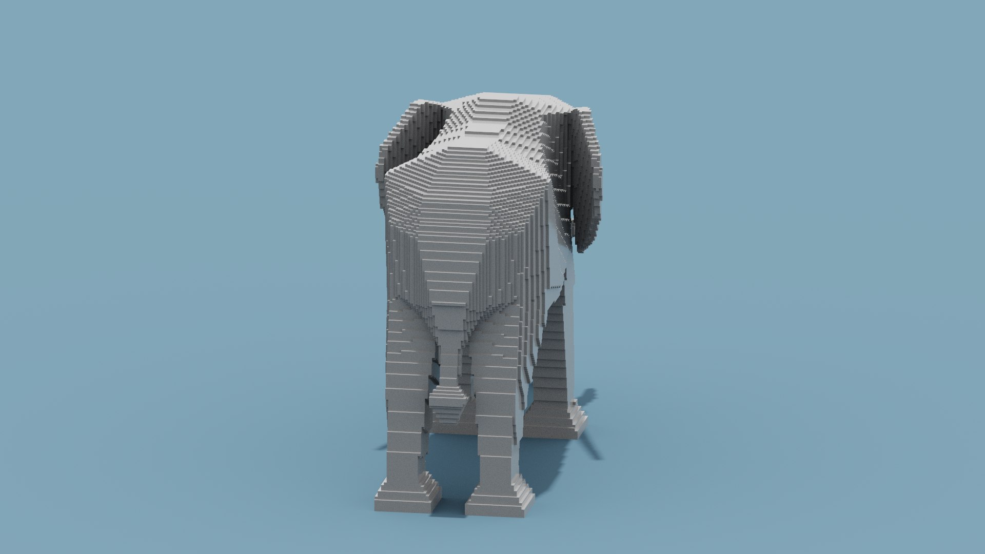 Voxel Elephant 3D - TurboSquid 2060684