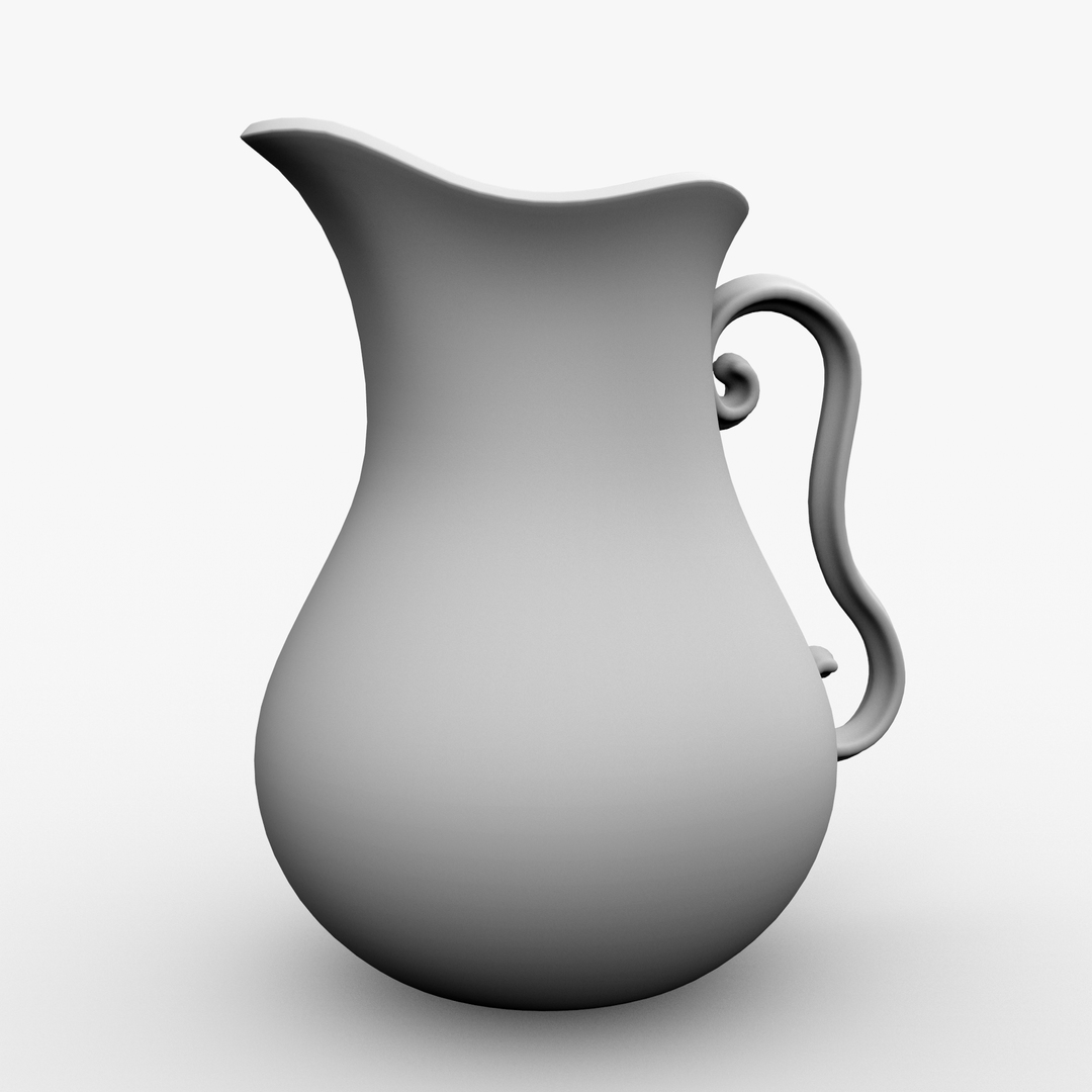 Decorative Jug 3d Model