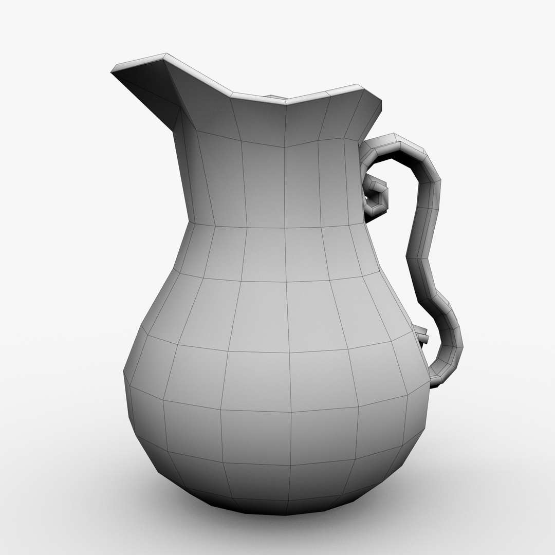 Decorative Jug 3d Model