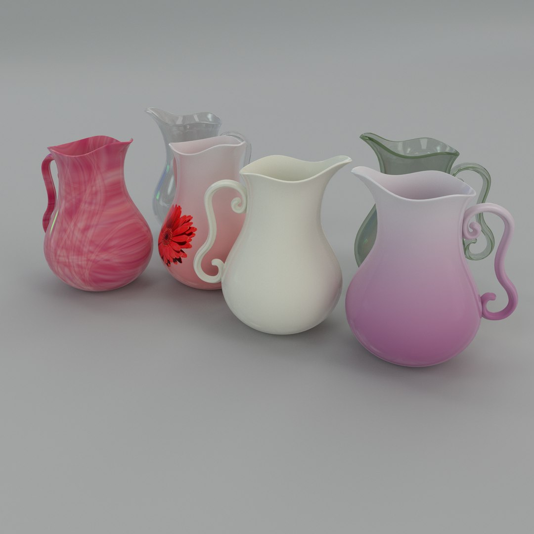 Decorative Jug 3d Model