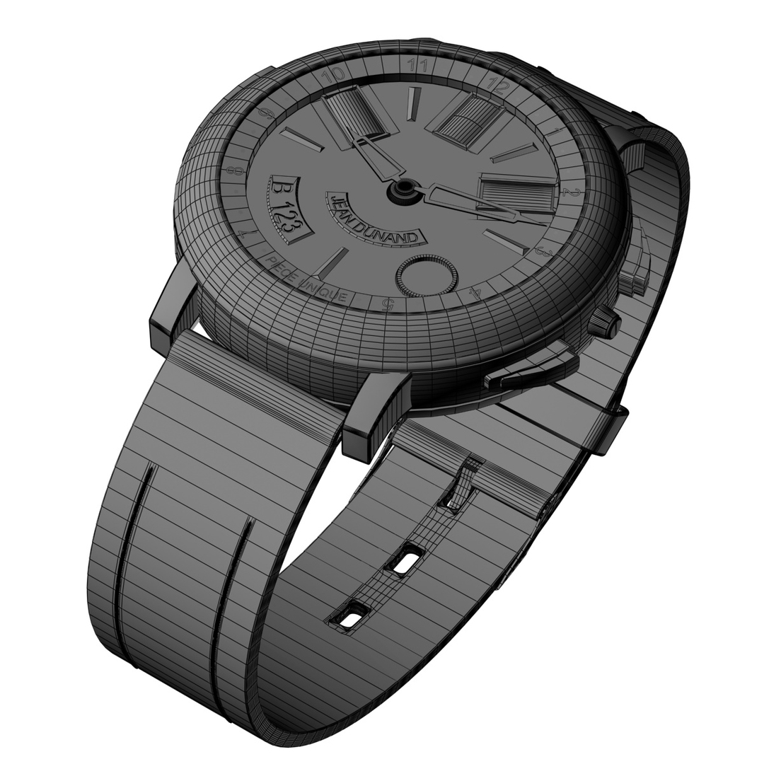 jean dunand watch 3d max