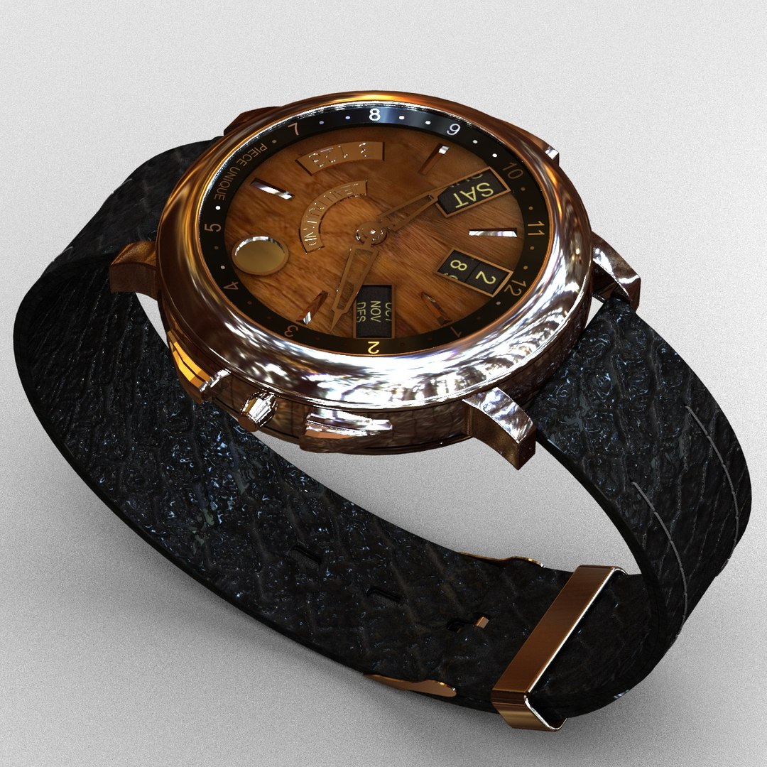 Jean Dunand Watch 3d Max