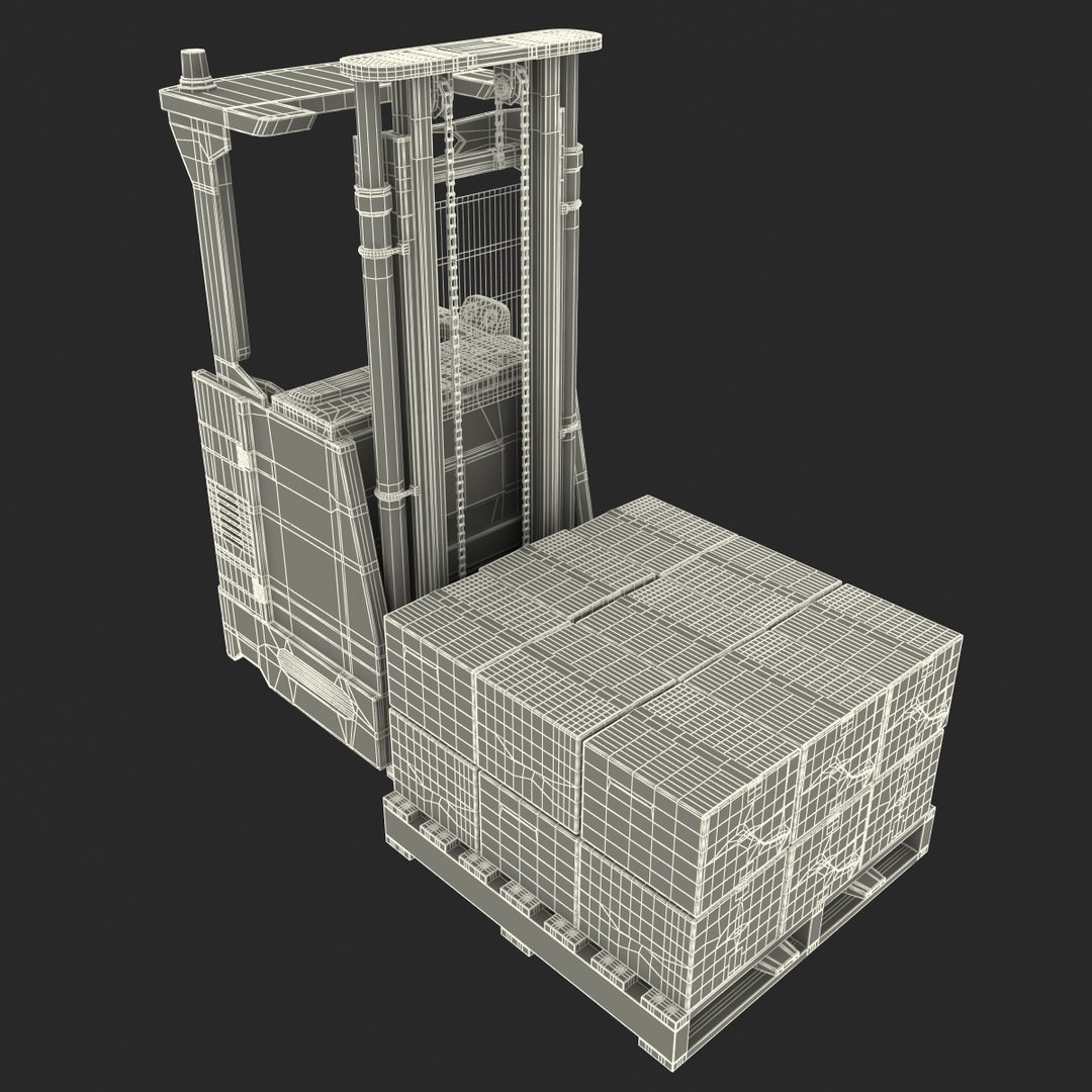 Rider Stacker Red Pallet 3d 3ds