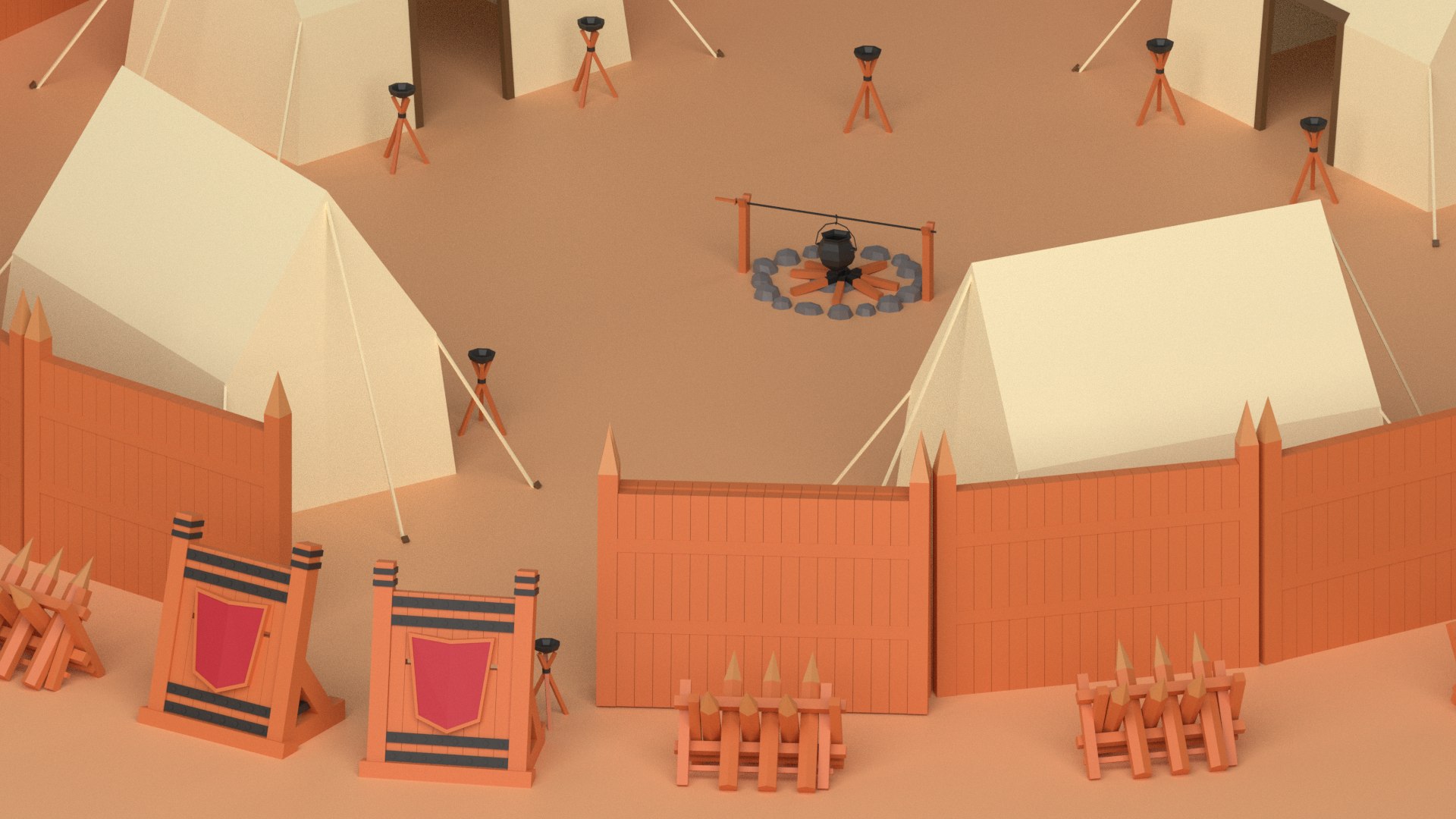 Cartoon Medieval Barracks 3D - TurboSquid 2010402