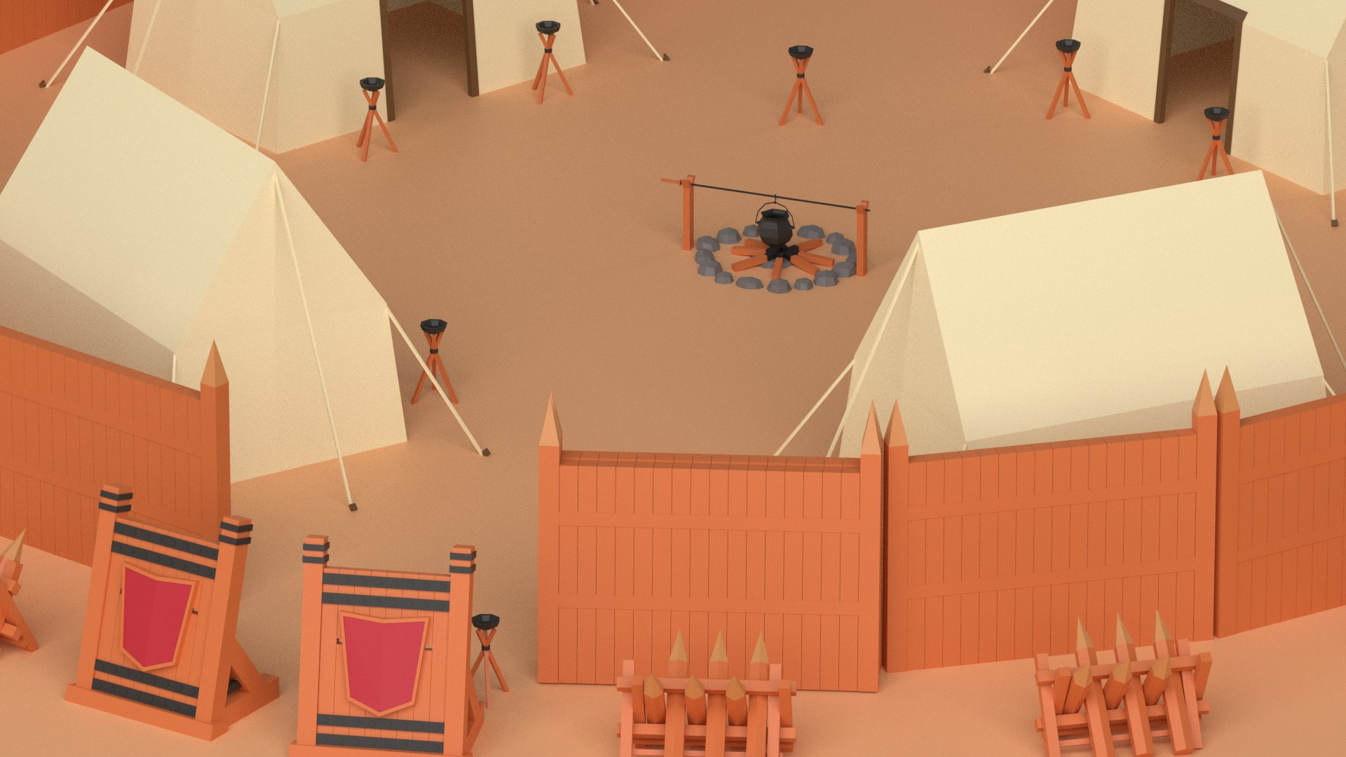 Cartoon Medieval Barracks 3D - TurboSquid 2010402