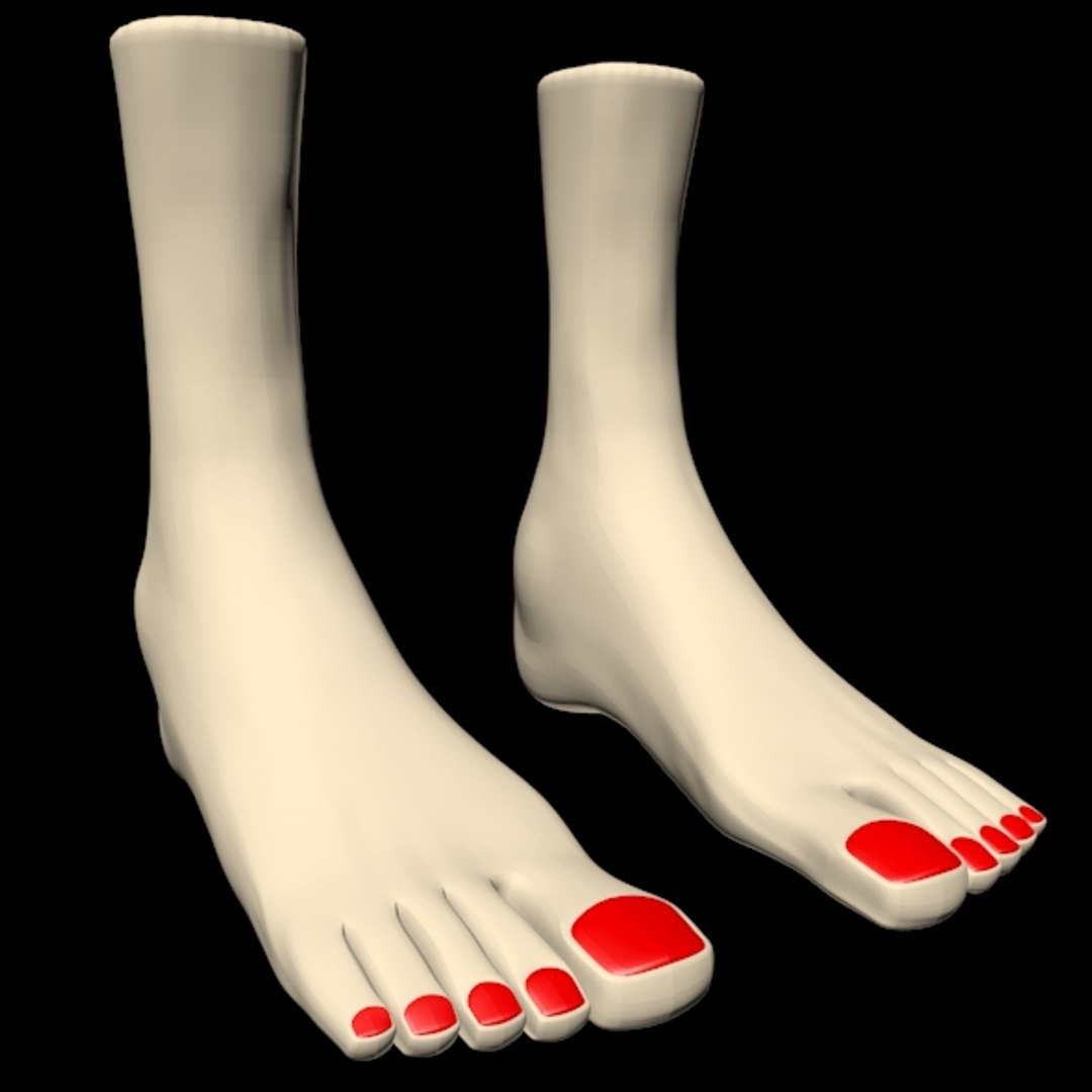 3D Female Feet - TurboSquid 1446069