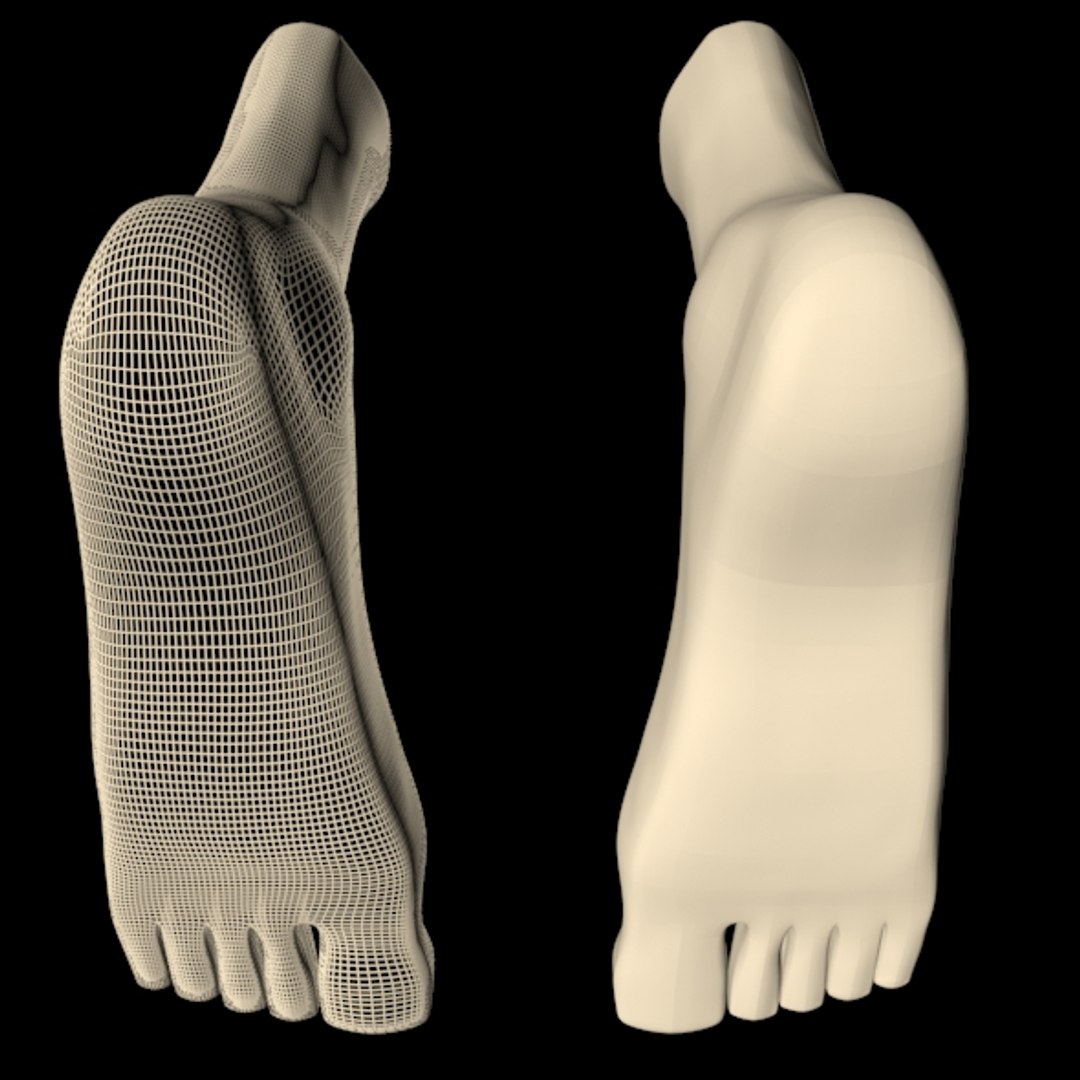 3D Female Feet - TurboSquid 1446069