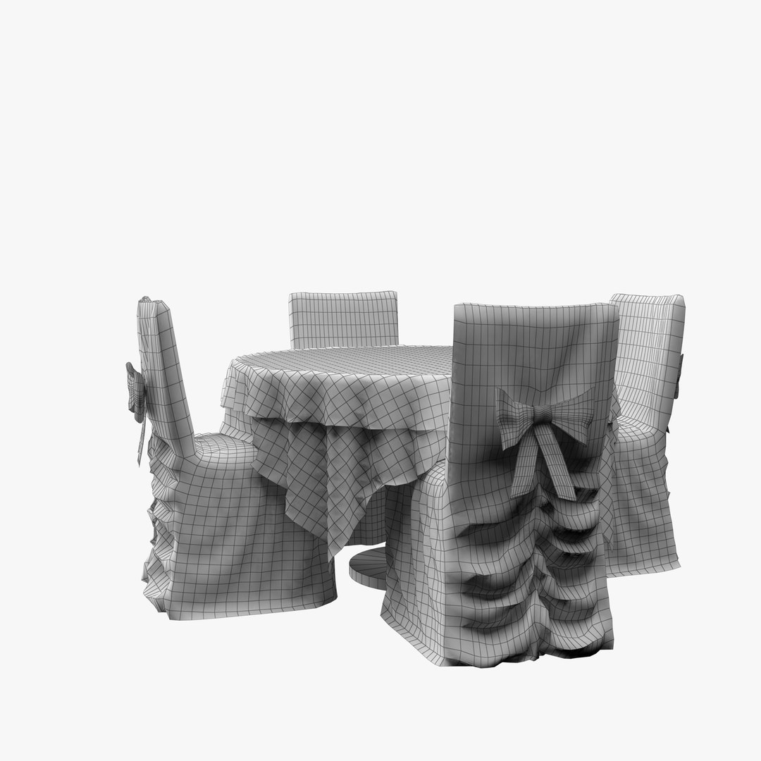 3d Restaurant Table Model