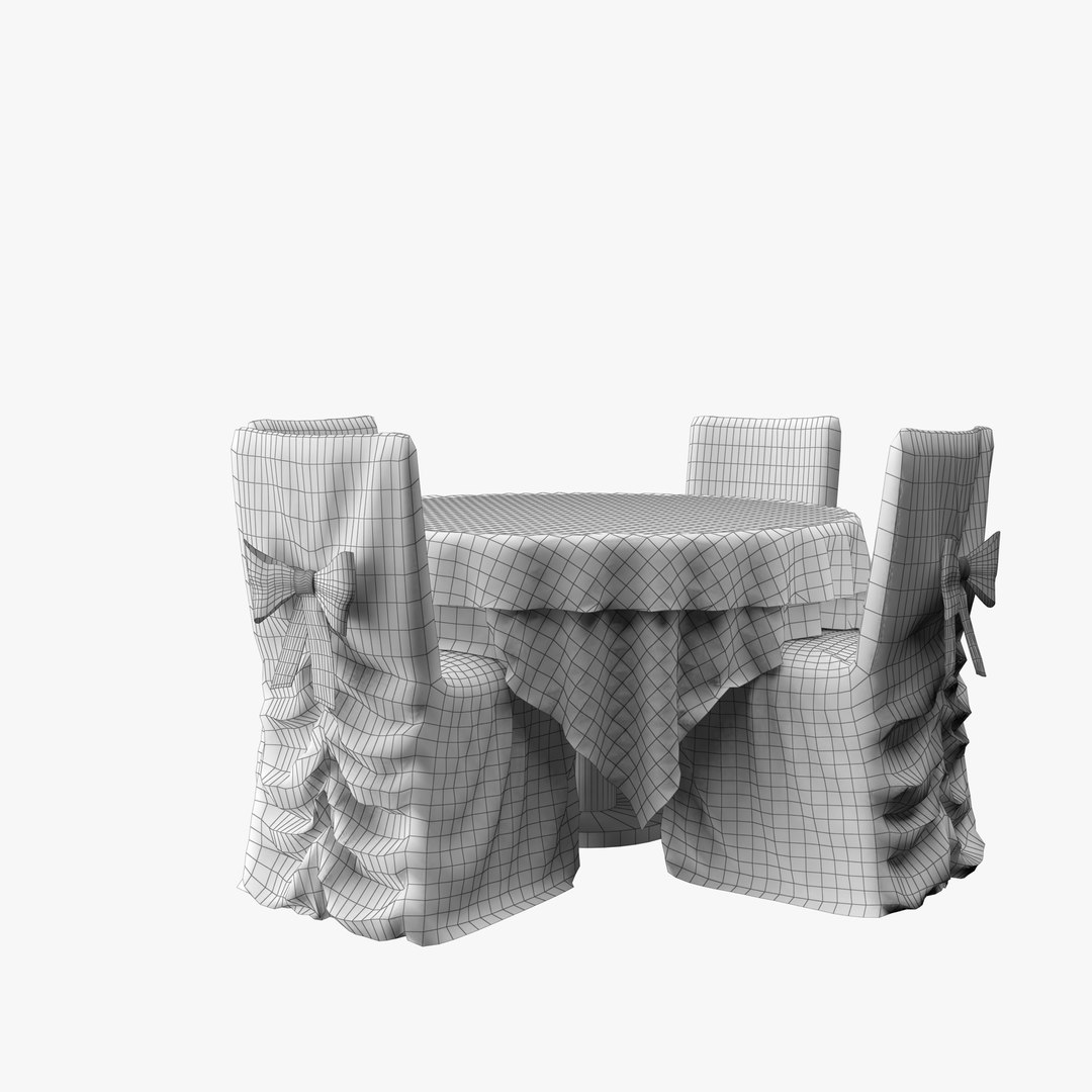 3d Restaurant Table Model