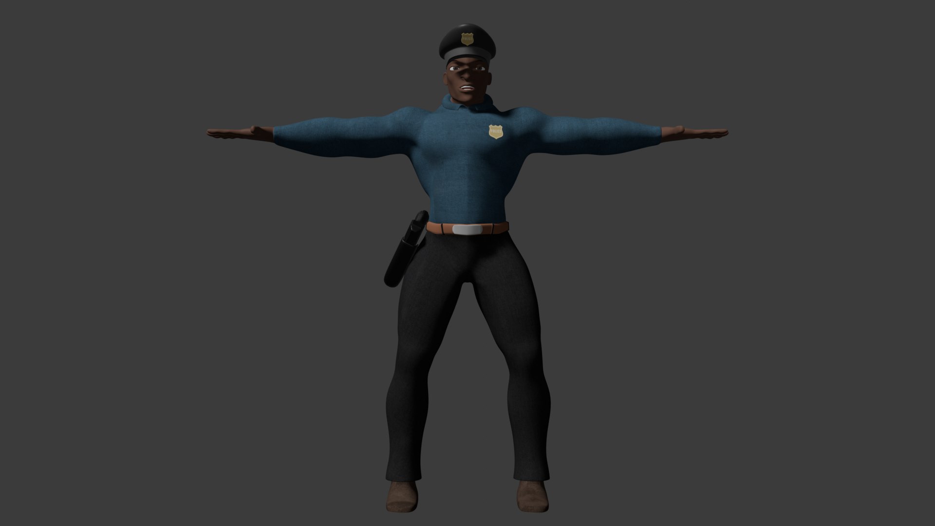 Male Cop Model - TurboSquid 2415761