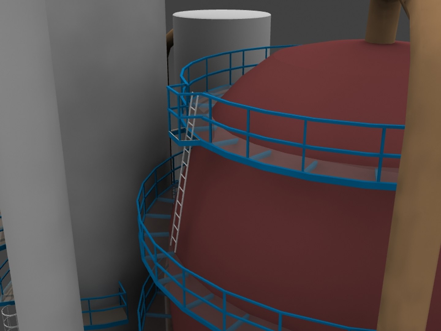 3d Model Refinery Catalytic Cracker
