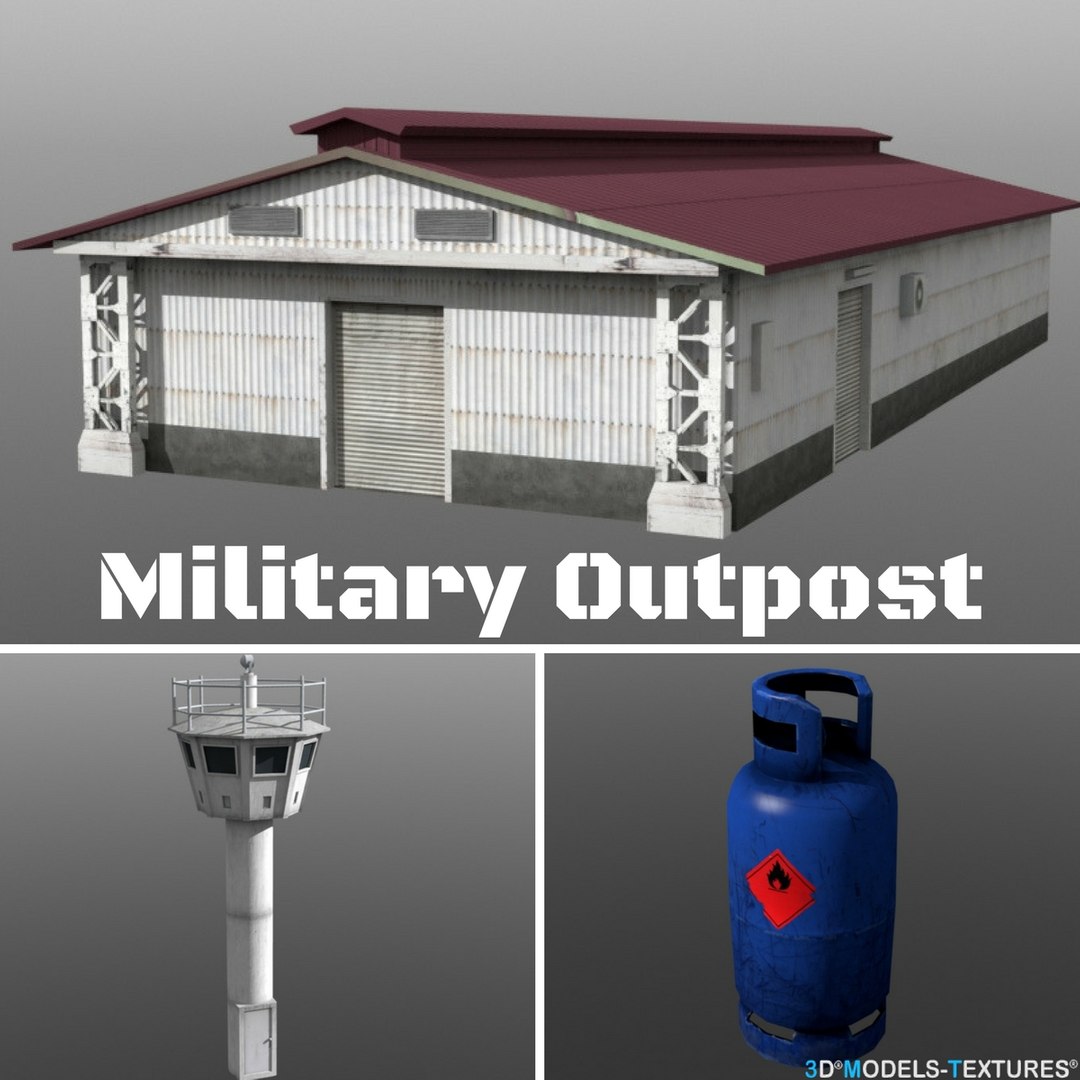 3D Model Military Outpost - TurboSquid 1215251