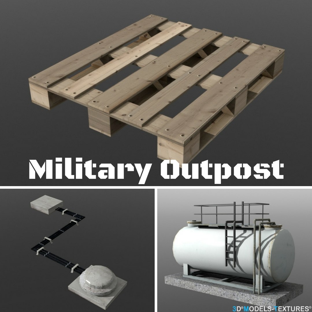 3D Model Military Outpost - TurboSquid 1215251