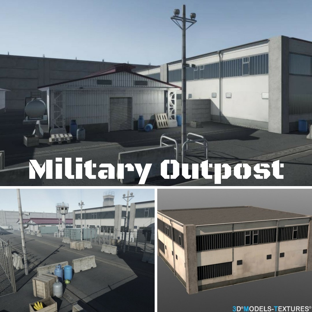 3D Model Military Outpost - TurboSquid 1215251