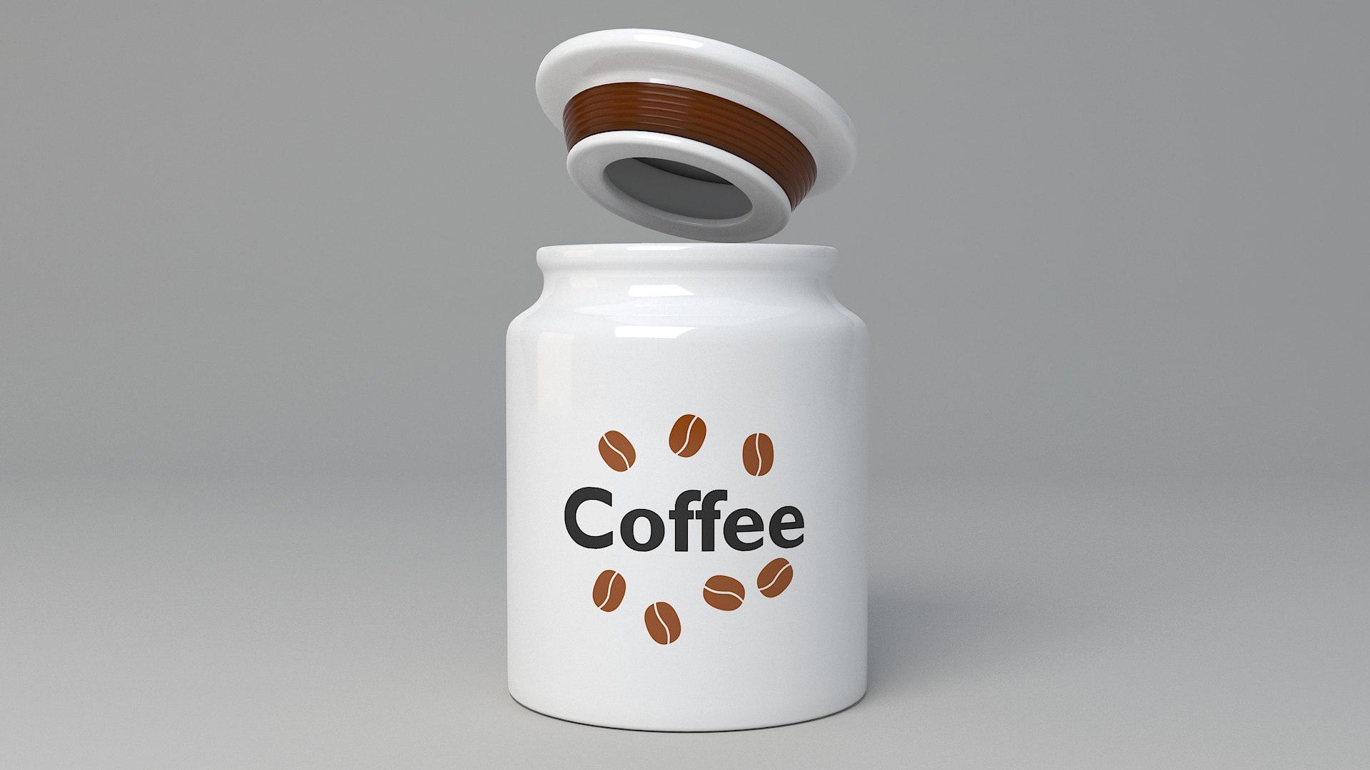 Coffee Jar 3D model - TurboSquid 2067096