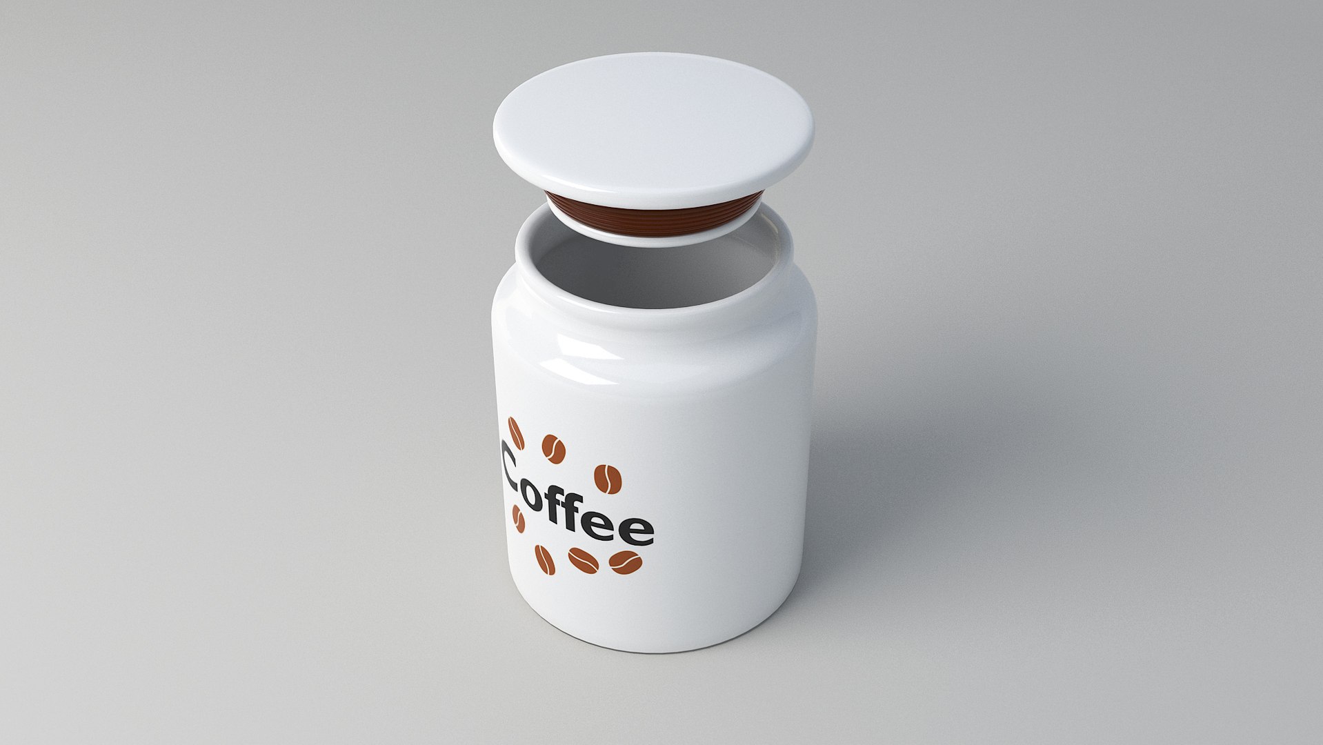 Coffee Jar 3D model - TurboSquid 2067096