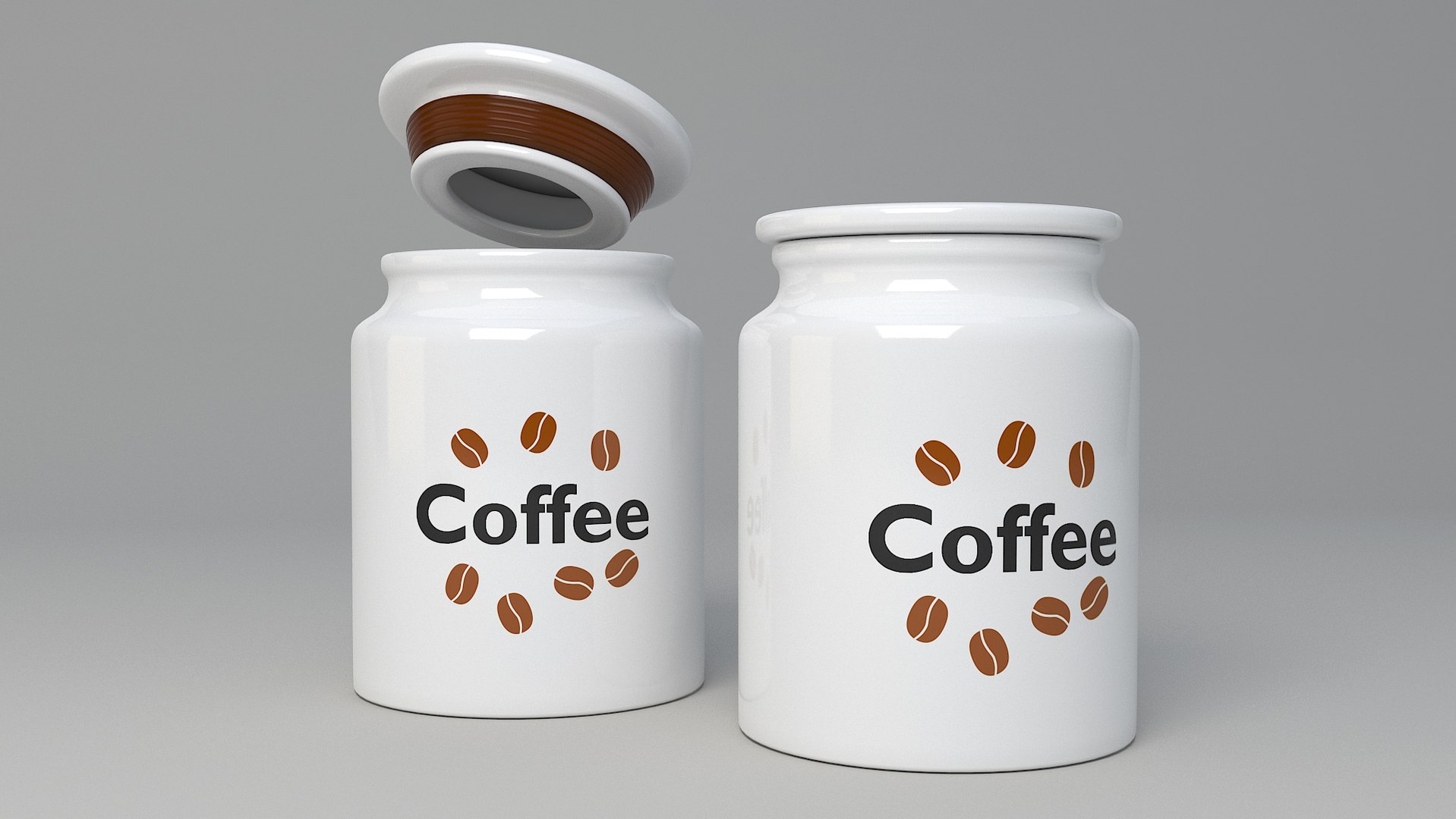 Coffee Jar 3D model - TurboSquid 2067096