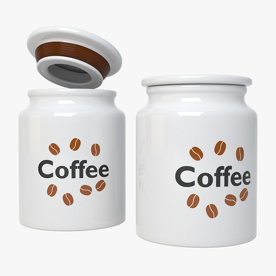 Coffee Jar 3D model - TurboSquid 2067096