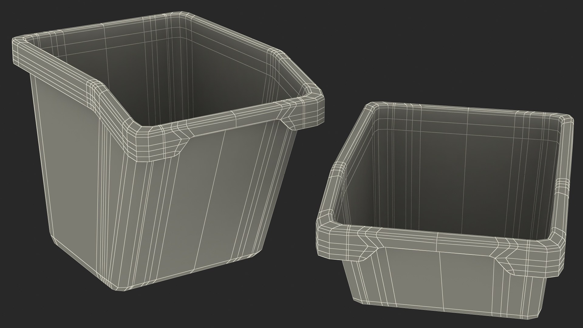 Storage containers lid set 3D model - TurboSquid 1511241