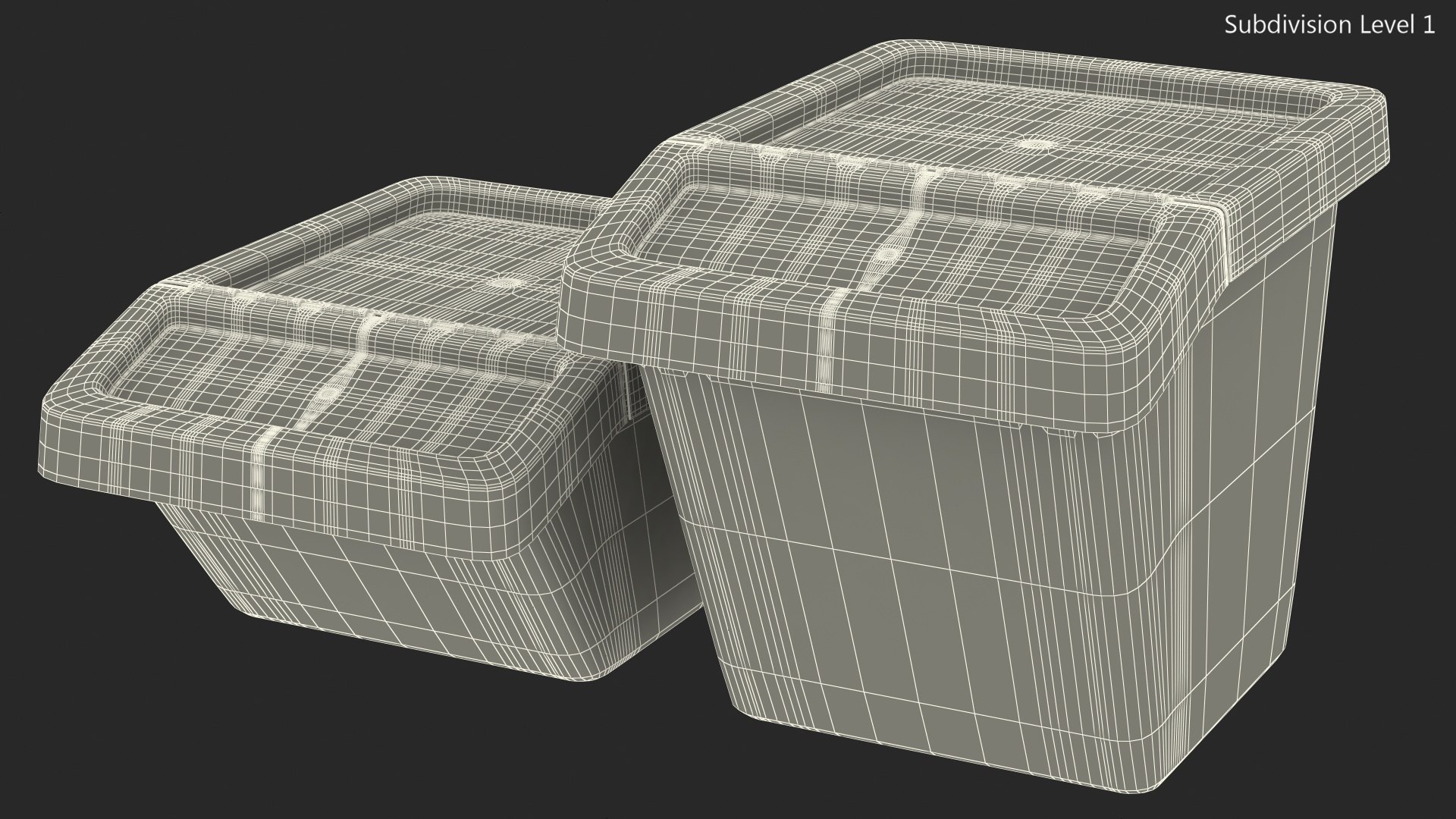 Storage Containers Lid Set 3D Model - TurboSquid 1511241
