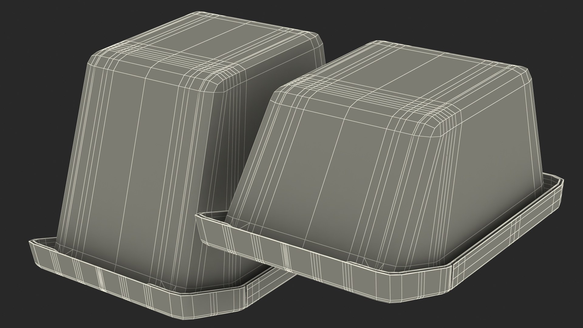 Storage containers lid set 3D model - TurboSquid 1511241