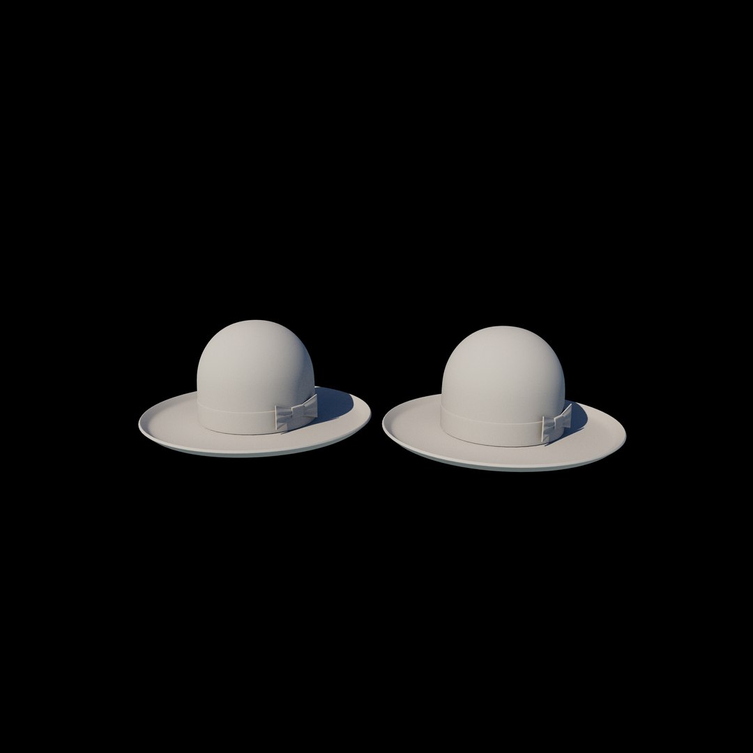 3D Bowler Hat 3D Model Model - TurboSquid 2402558