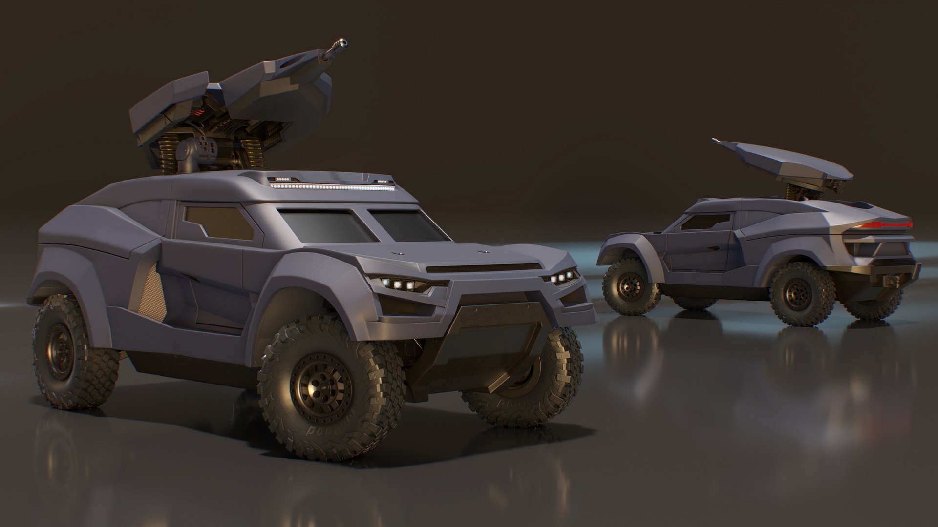3D Armored Tactical Ground Interceptor Vehicle Rigged For Cinema 4D ...