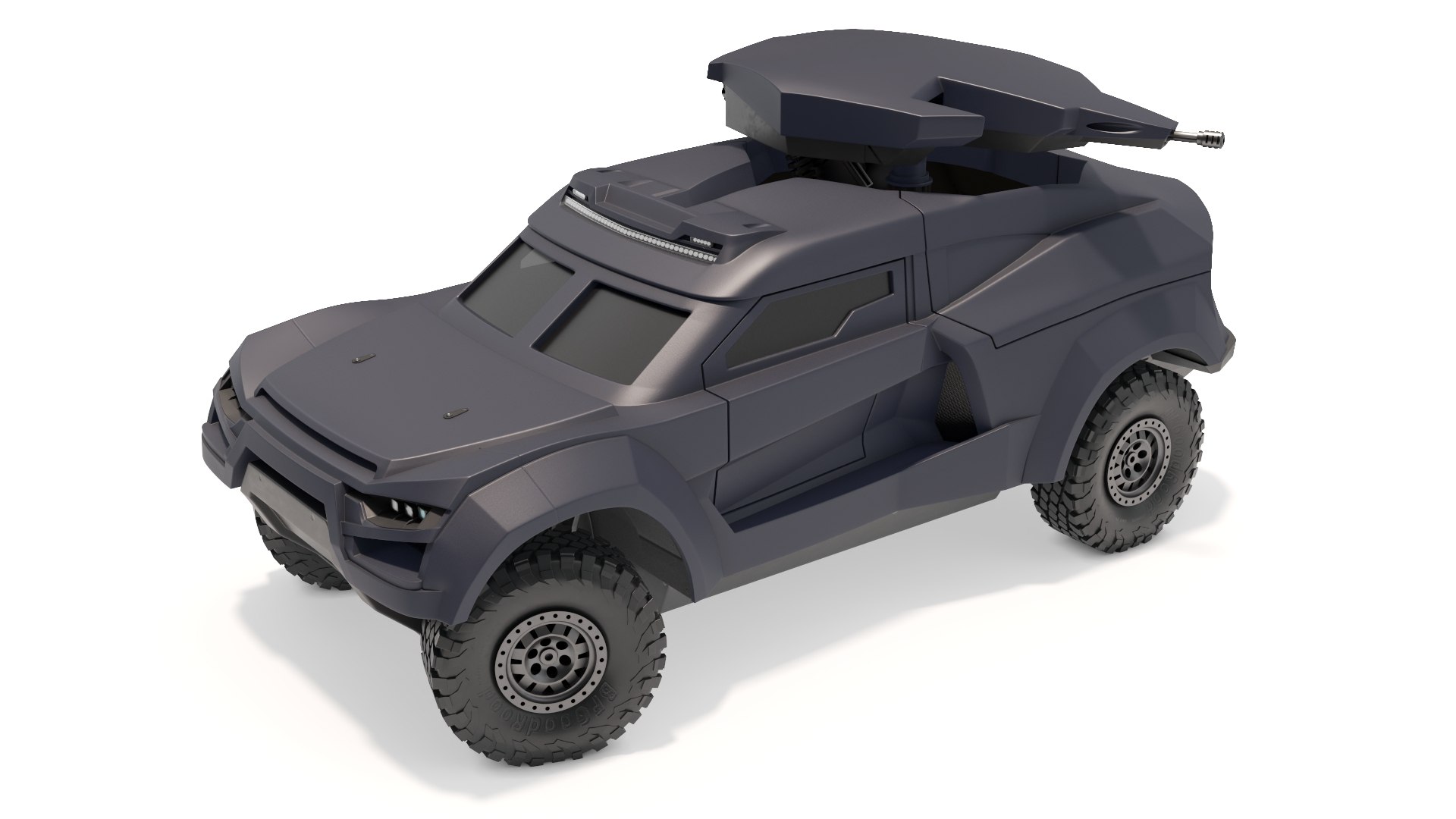 3D Armored Tactical Ground Interceptor Vehicle Rigged For Cinema 4D ...