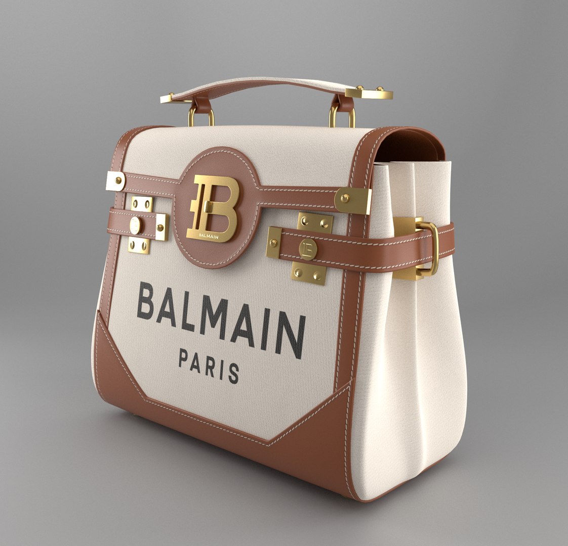 Balmain A Bright Brown Bag 3D Model - TurboSquid 2239383