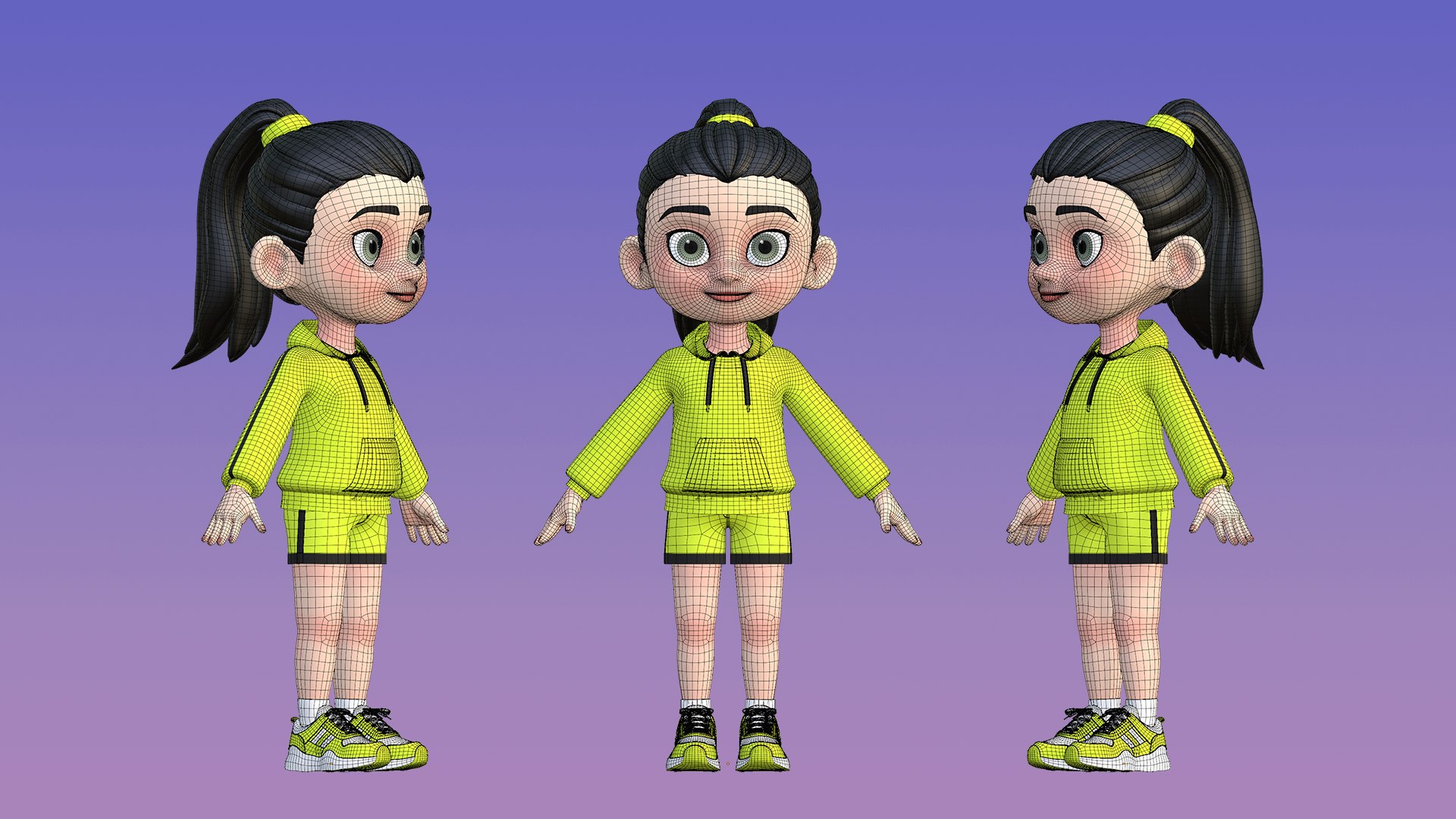 3D Sofia Cartoon Girl Character Model - TurboSquid 2437701
