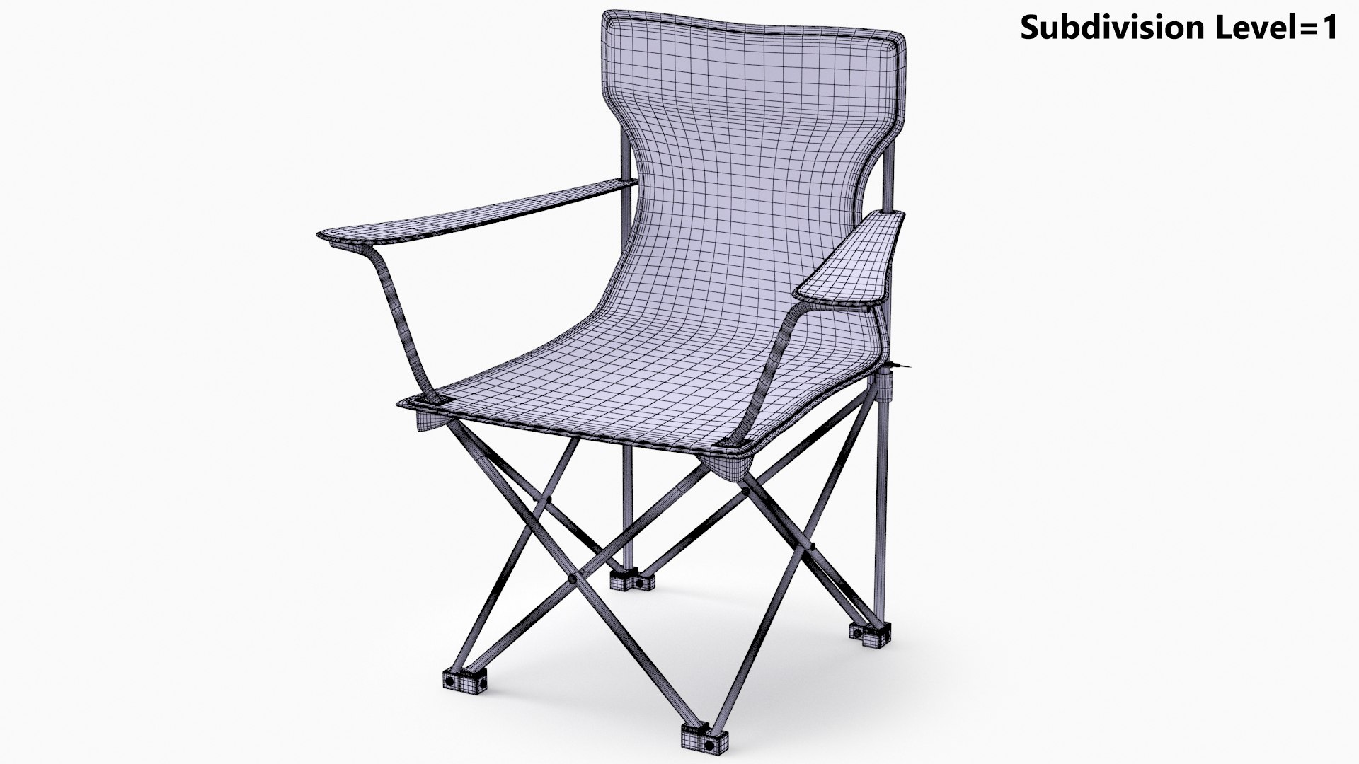 3D Folding Chair 04 model - TurboSquid 2119365